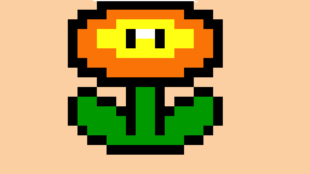 Editing Mario Fire Flower - Free online pixel art drawing tool - Pixilart