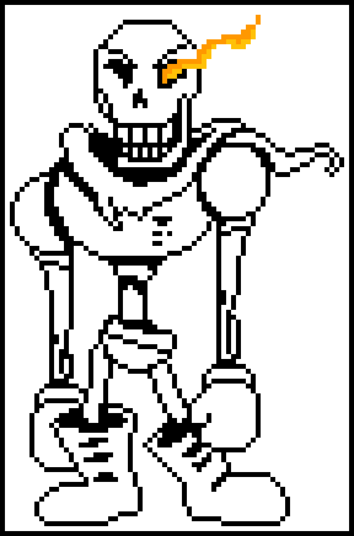 Pixilart - TRUE POWER papyrus by Skittle-bittle