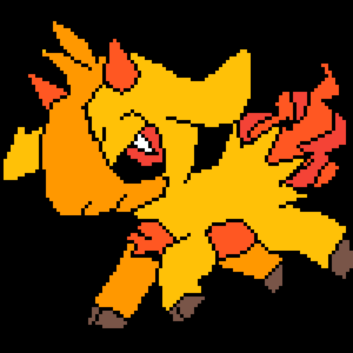 Pixilart - fake pokemon fire starter by planteologist