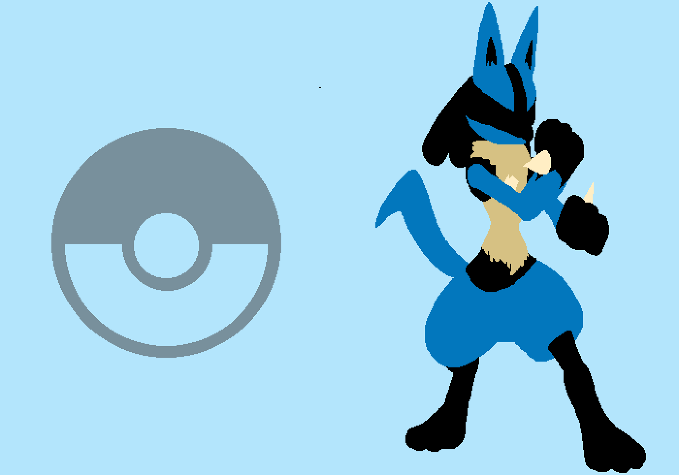 Pixilart - Lucario by Phoenix101