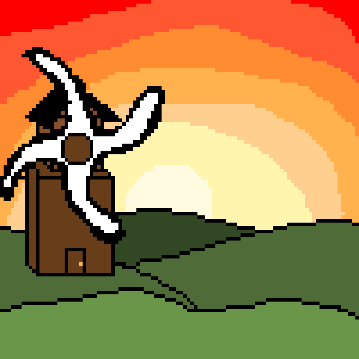 Pixilart - Windmill by Markiemoo