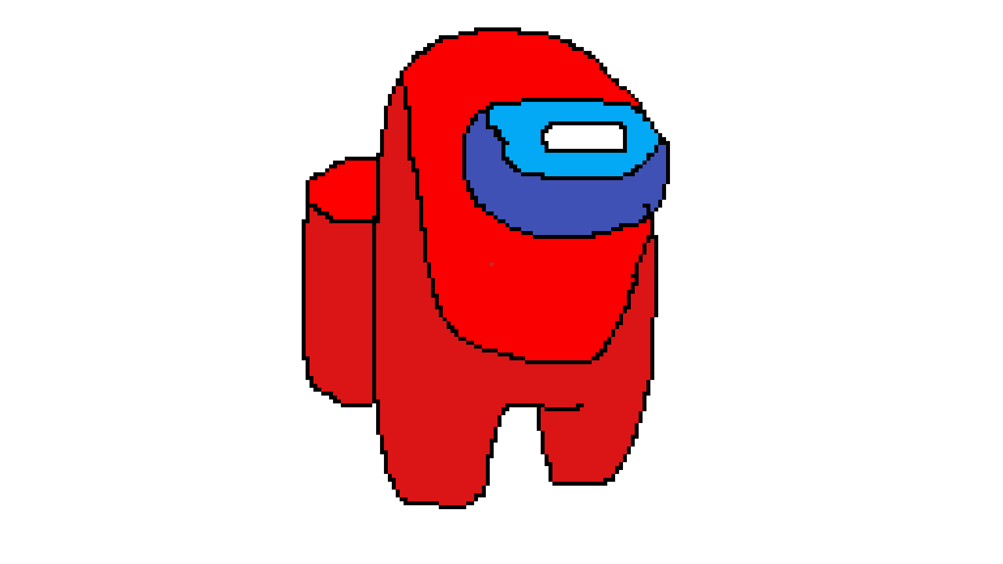 Pixilart - red among us by rfgct