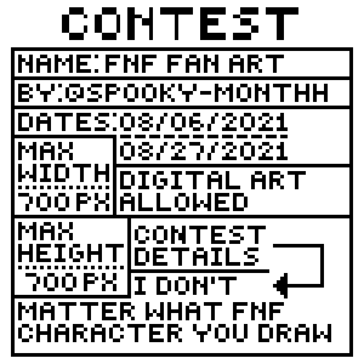 Pixilart - FNF FAN ART CONTEST by Sky-Fangirl