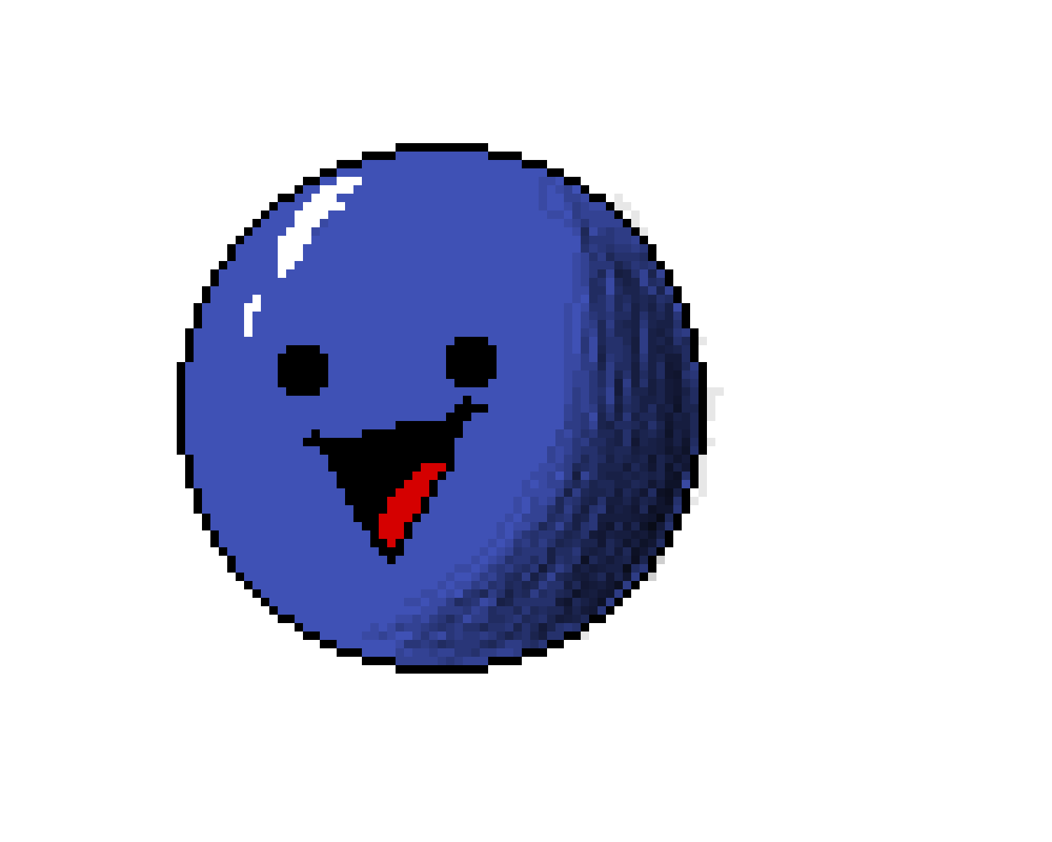 Pixilart - happy ball creature by pepe-the-frog