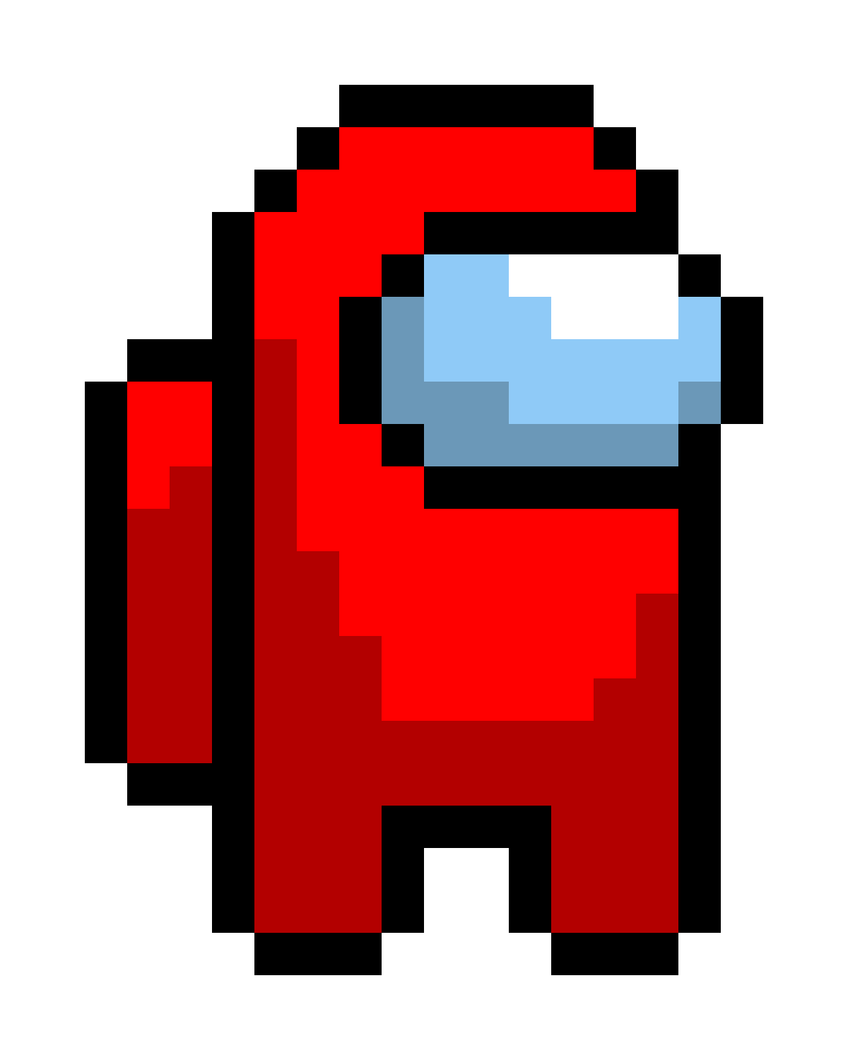 Pixilart - Among us running by TheEmerald123