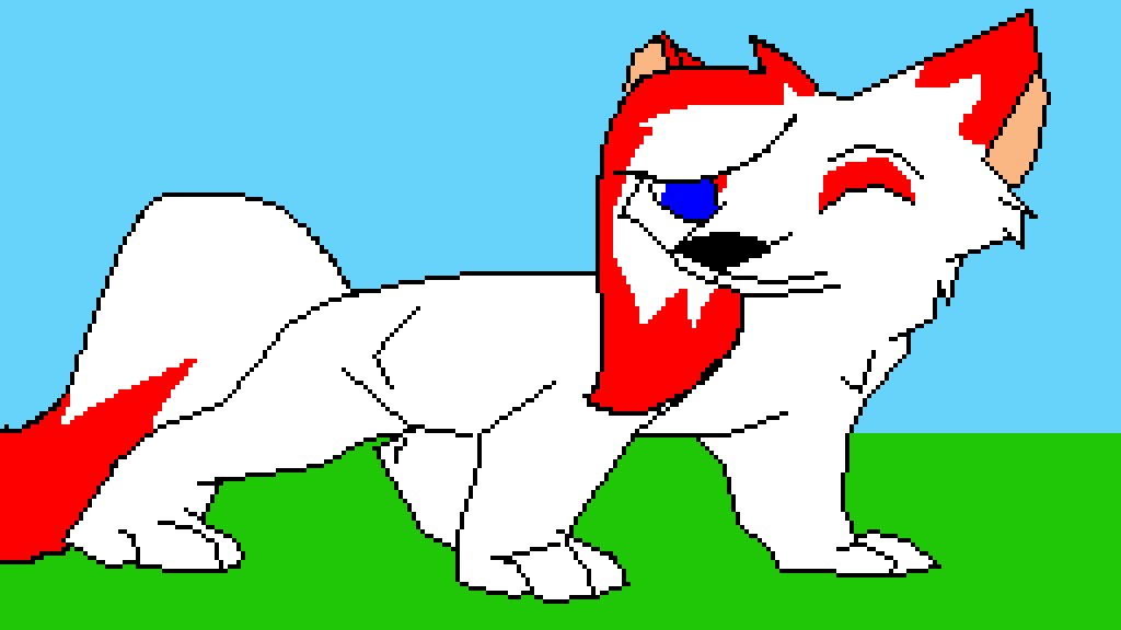 Pixilart - Sparky the fox by Bluefirelover