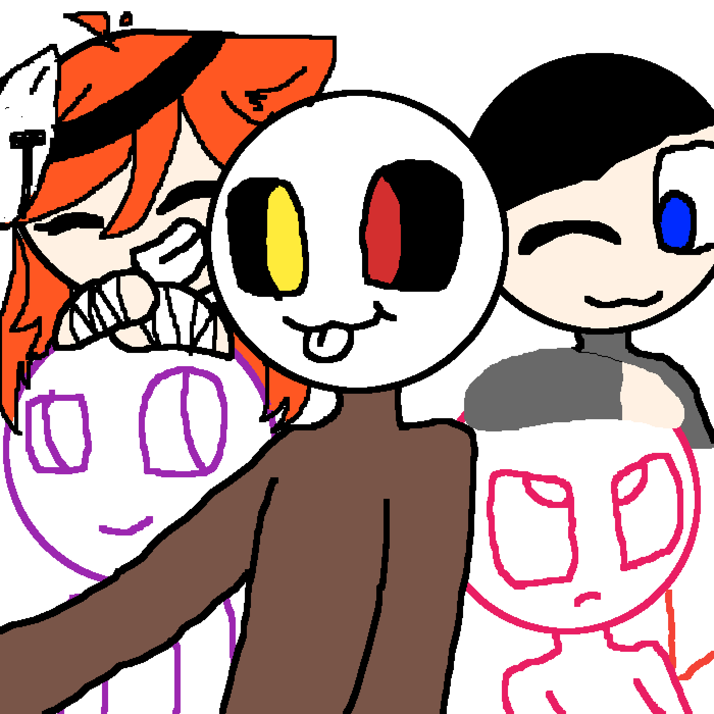 Pixilart - Hi Nate and Omega Ink X3 by Xel-demigod-fox