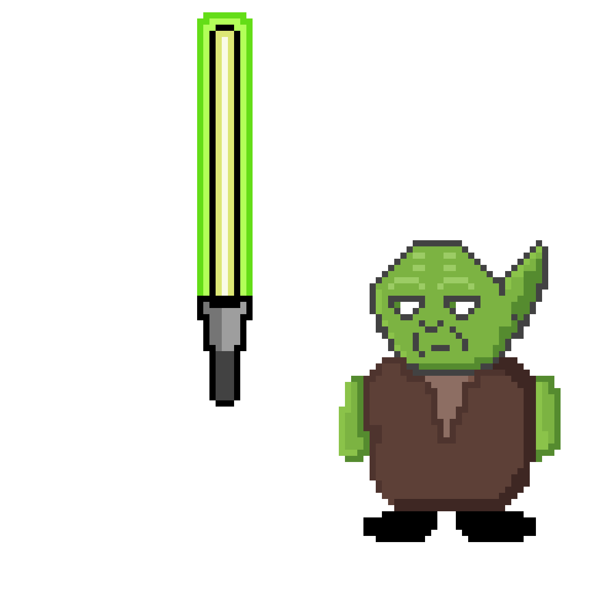 Yoda Pixel Art Yoda Perler Pixel Pattern | May The Fourth Be With You