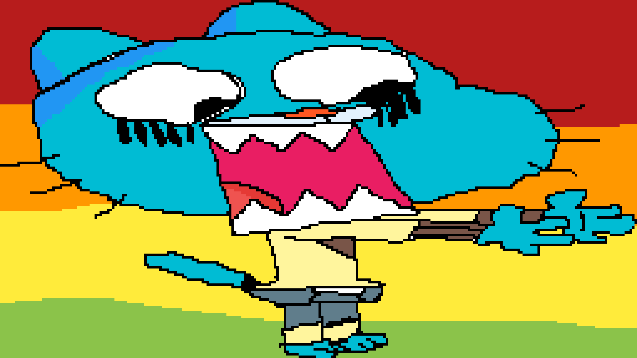 Editando Gumball - Herramienta de dibujo de arte píxel en línea - Pixilart