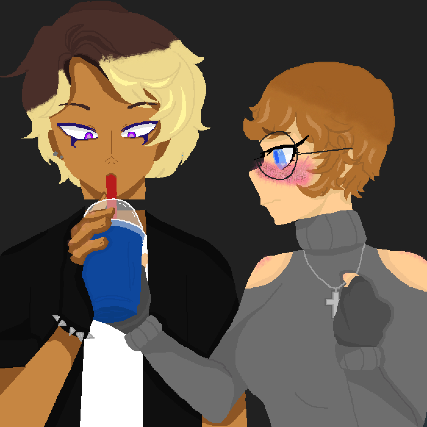 Pixilart - Kai and Sam by H20Miniladd