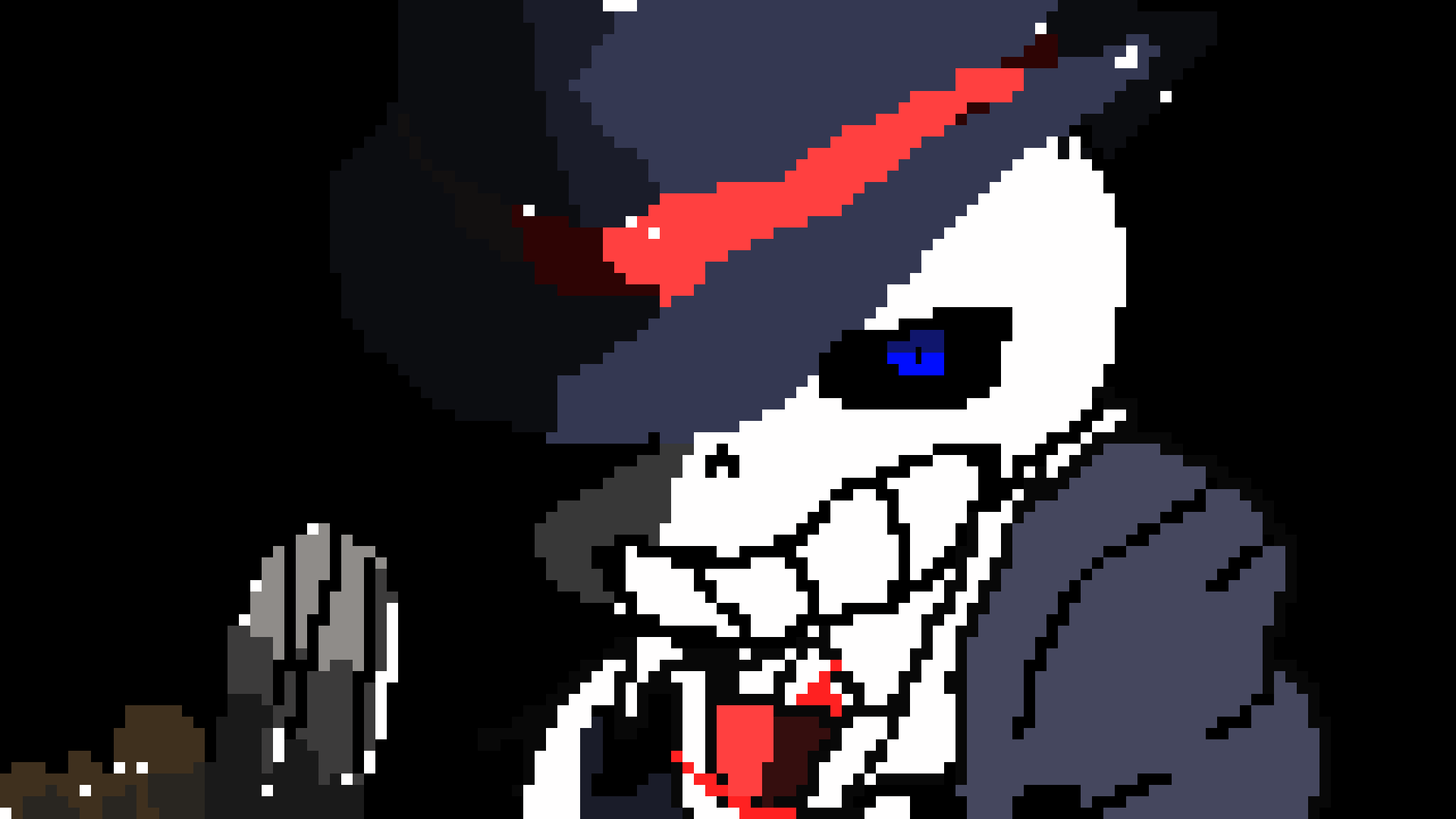 Editing mafia sans - Free online pixel art drawing tool - Pixilart