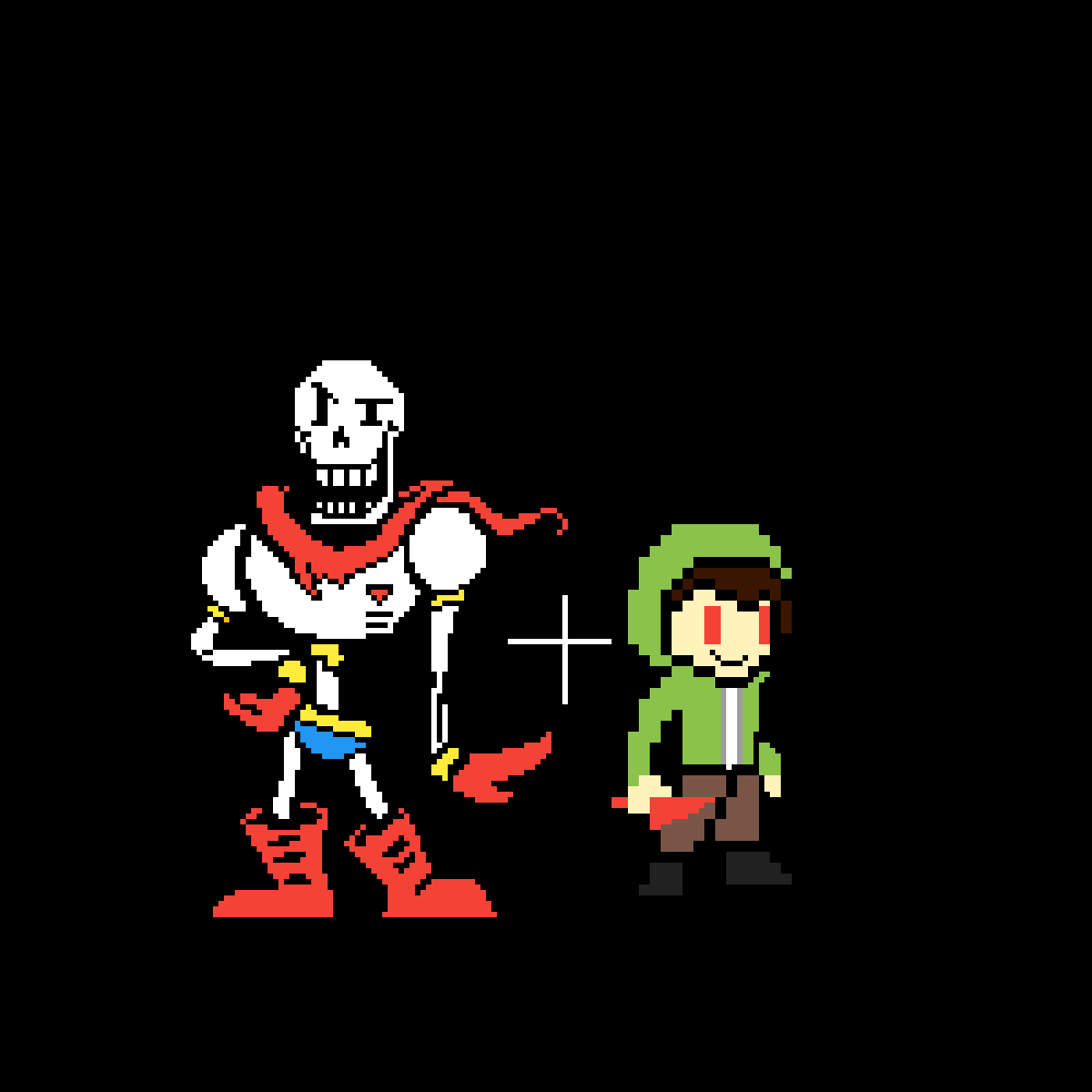 Pixilart - papyrus + storyshift chara = chapyrus by fusion12345