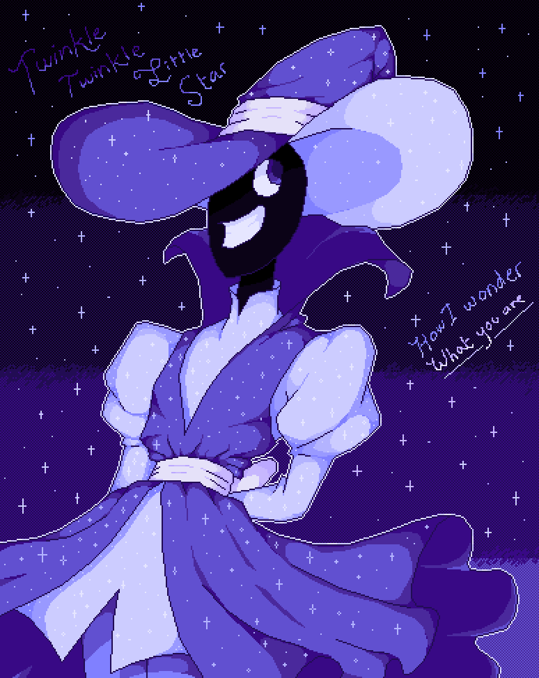 Pixilart - Night Wizard (Twinkle 2x Little Star vesrsion) by Frames