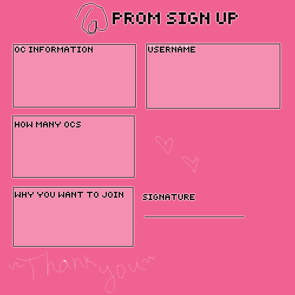 Editing at the prom sign up sheet - Free online pixel art drawing tool ...