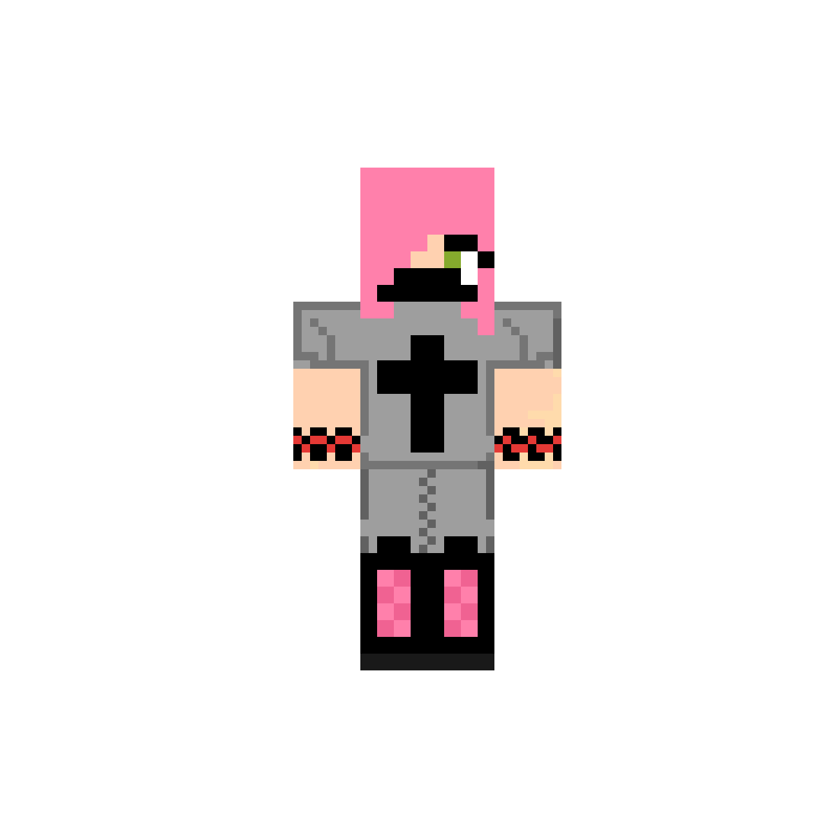 Pixilart - minecraft girl knight by Cement