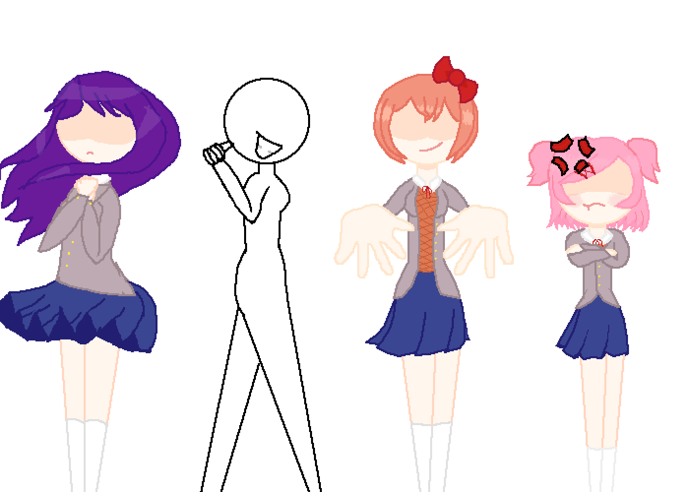 Editing Doki Doki - Free online pixel art drawing tool - Pixilart
