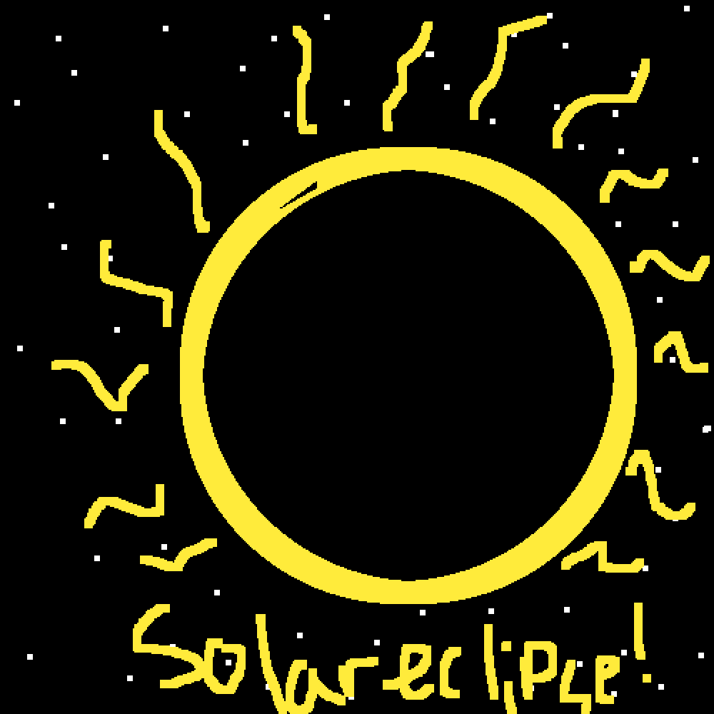 Editing Solar Eclipse! - Free online pixel art drawing tool - Pixilart