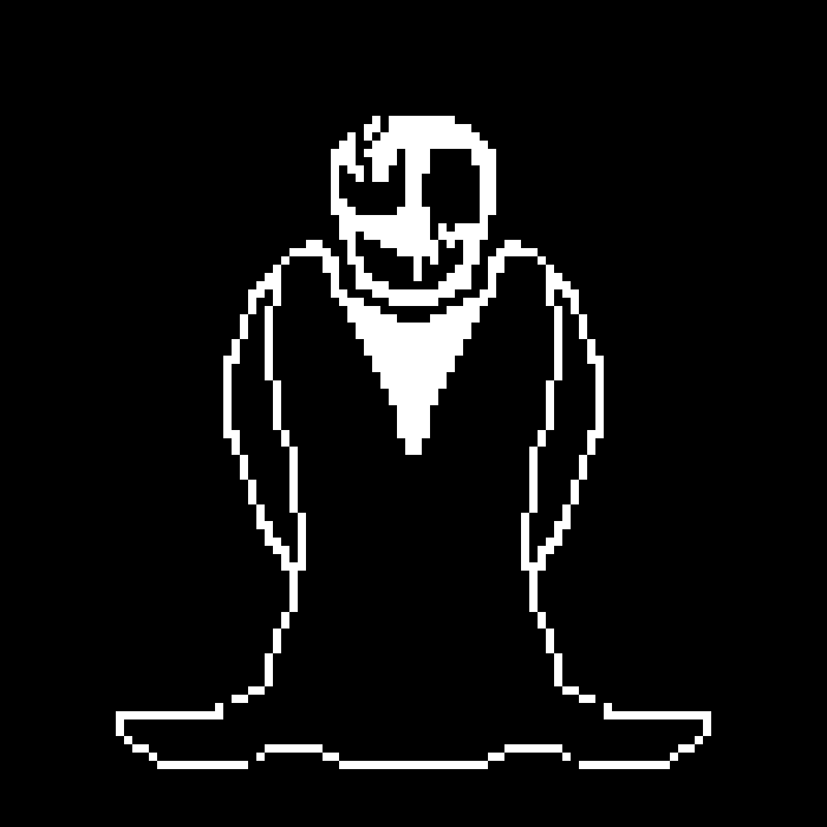 Pixilart - Gaster battle idle by Bugboynz