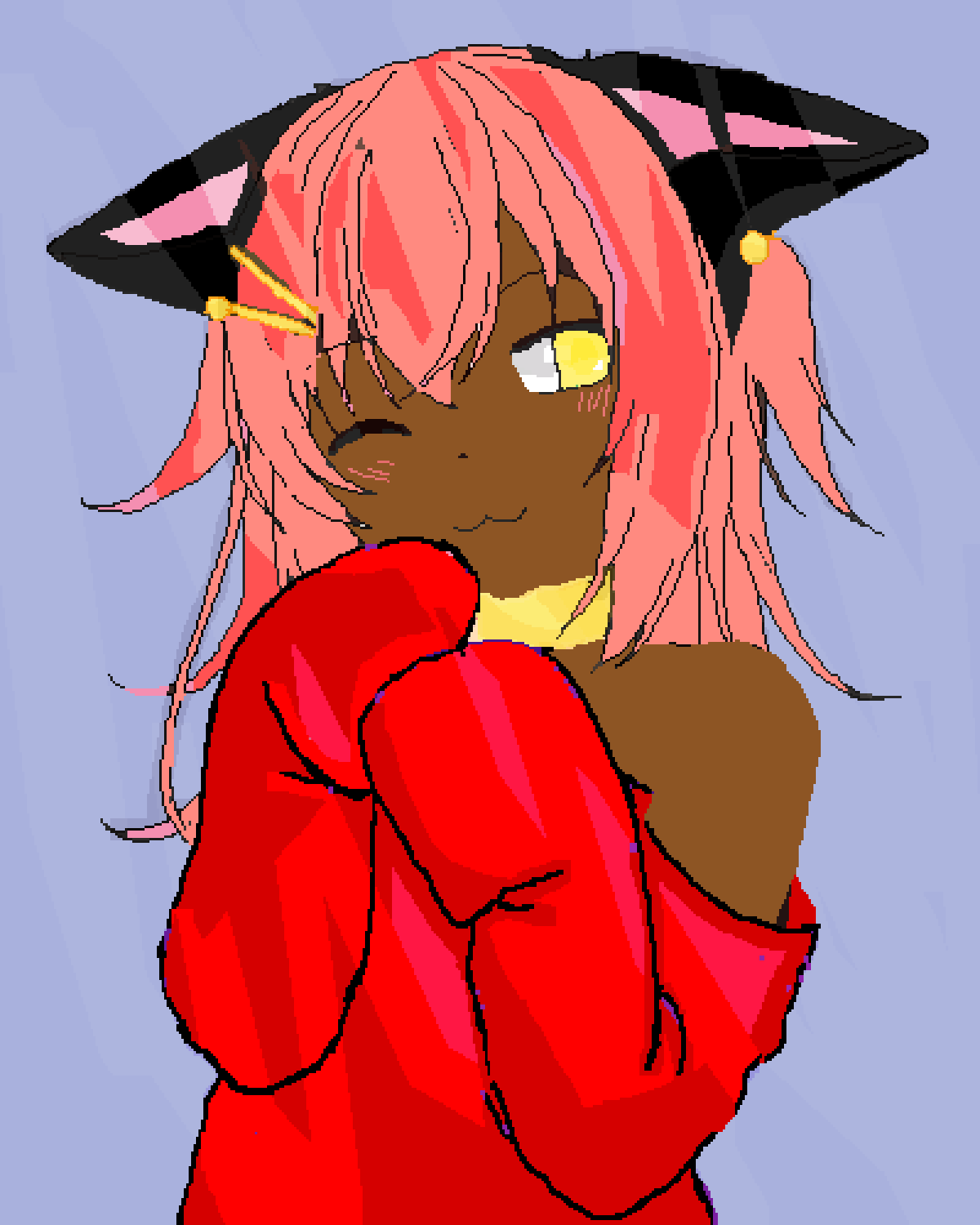 Editing cat girl - Free online pixel art drawing tool - Pixilart