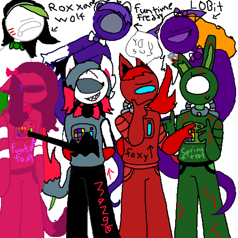 Editing Fnaf - Free online pixel art drawing tool - Pixilart