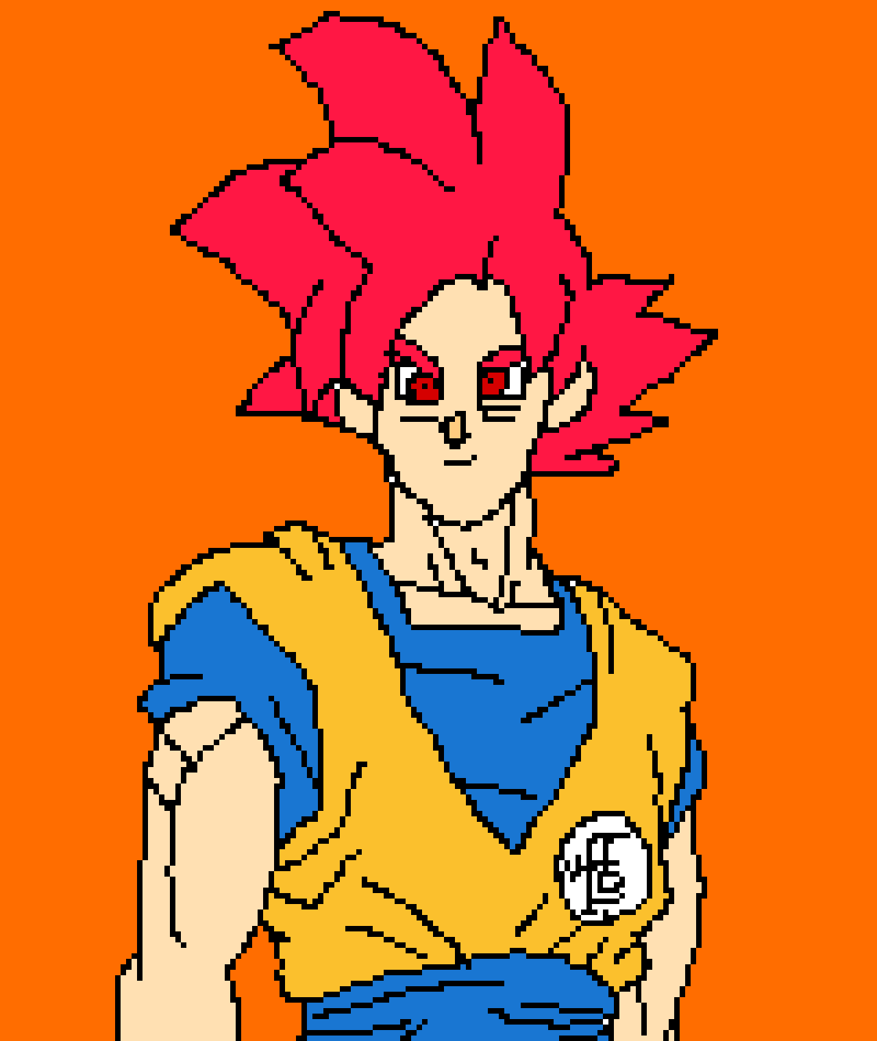 Editing goku ssjgod - Free online pixel art drawing tool - Pixilart