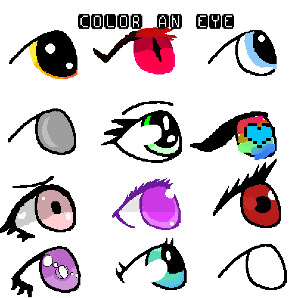 Edición color your own eye - Herramienta gratuita de dibujo en línea de ...
