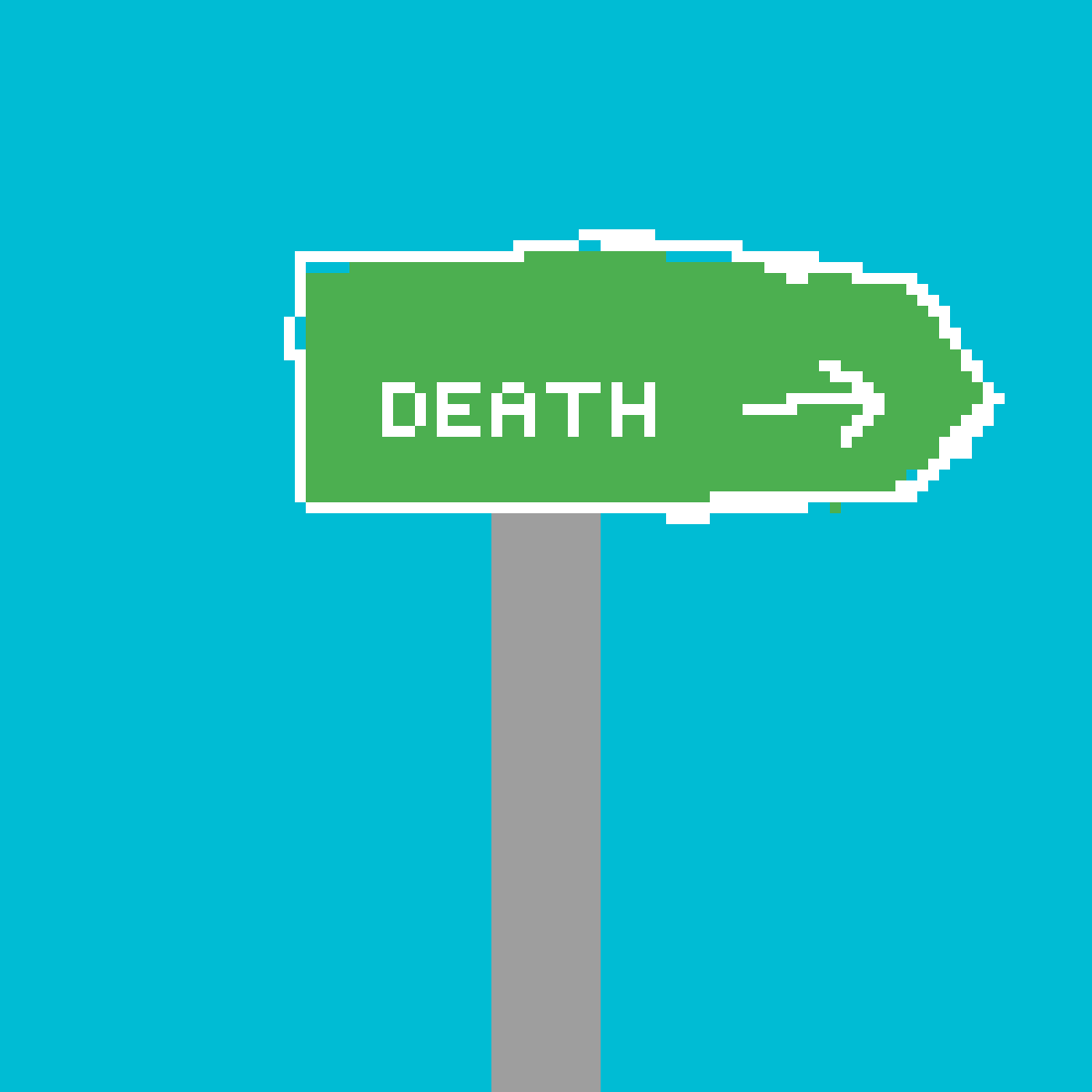 Pixilart - road sign in horror films by PixelPie22