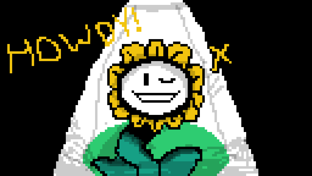 Pixilart - Howdy! I'm FLOWEY. FLOWEY the FLOWER. by TriangularForce