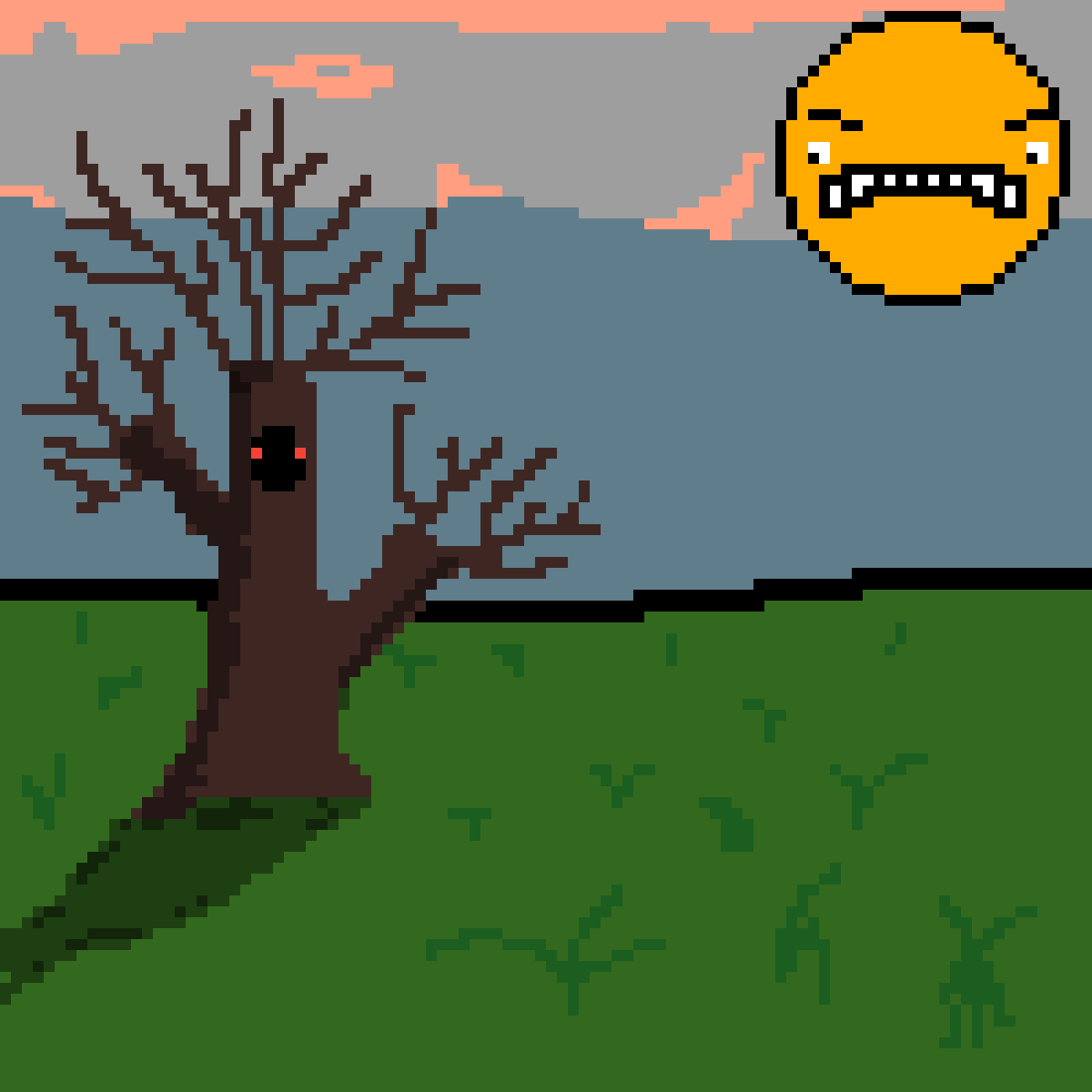 Pixilart - Mad moon by Pauku