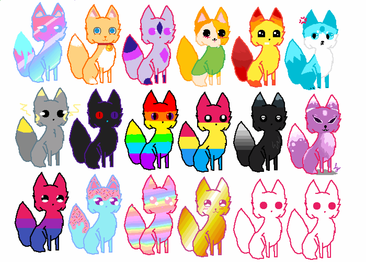 Editing do a cat - Free online pixel art drawing tool - Pixilart