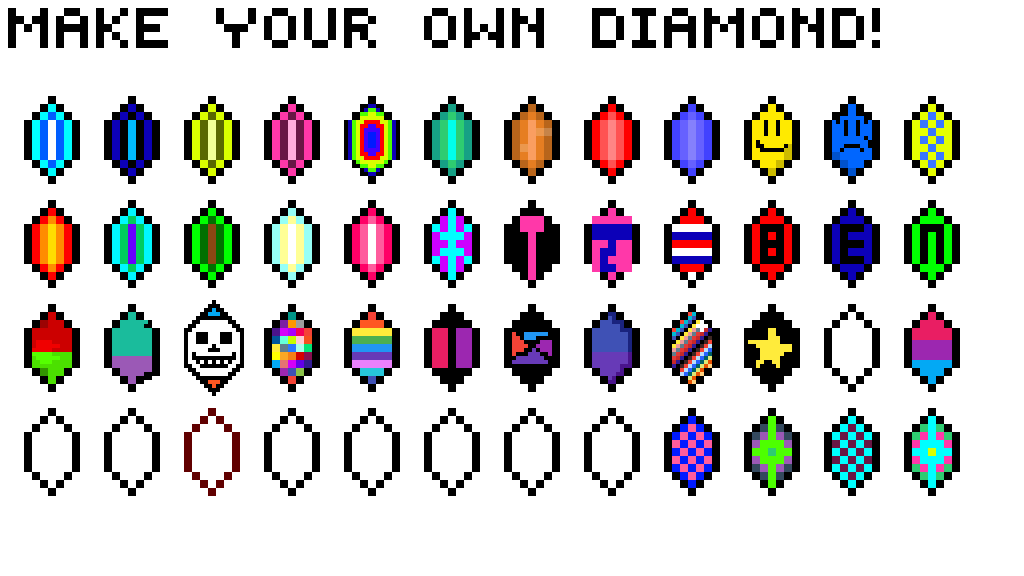 Editing Make your own Diamond! - Free online pixel art drawing tool ...
