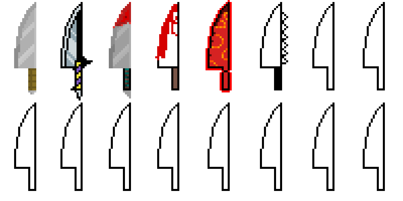 Pixilart - draw a knife by mac-attack-gore