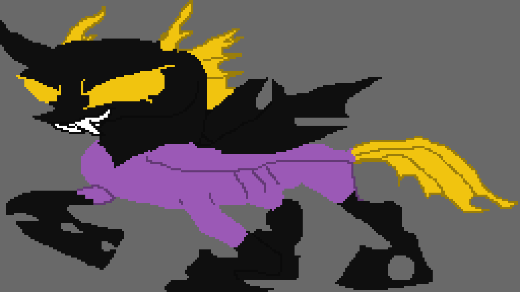 Pixilart - Changeling base mlp by Shadow-Moss