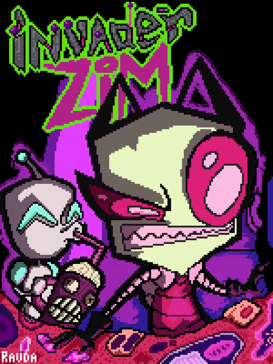 Pixilart - Invader Zim by The404