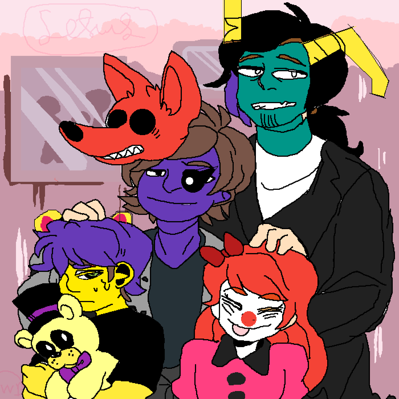 Editing Afton family - Free online pixel art drawing tool - Pixilart