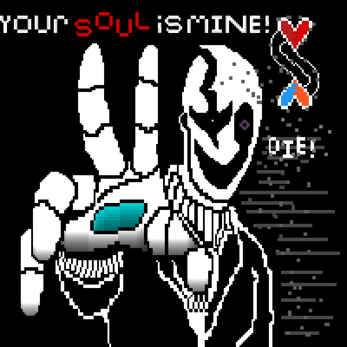 Pixilart - Gaster Attacks by Puro-The-Wolf