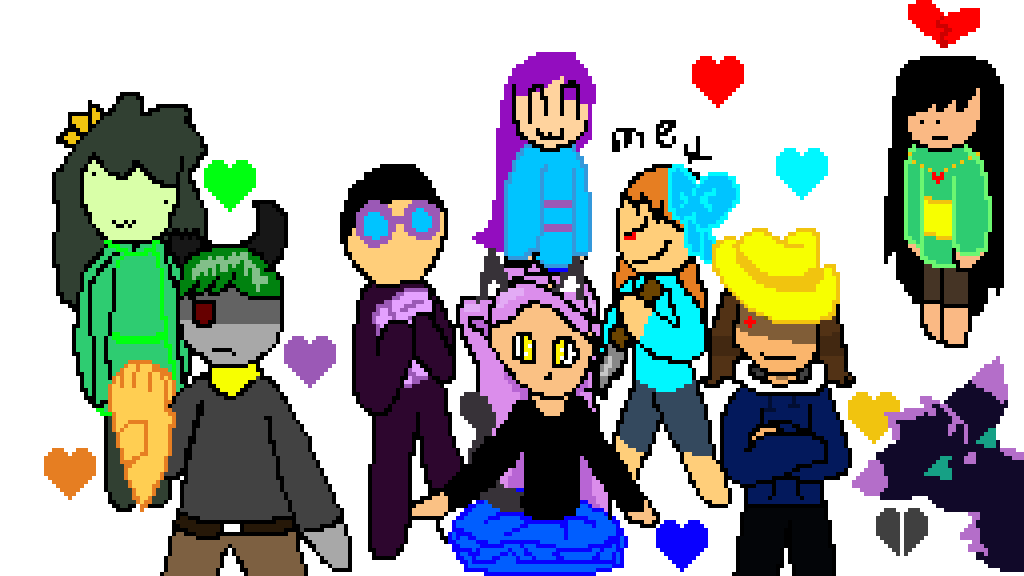 Editing Human souls -collab- - Free online pixel art drawing tool ...