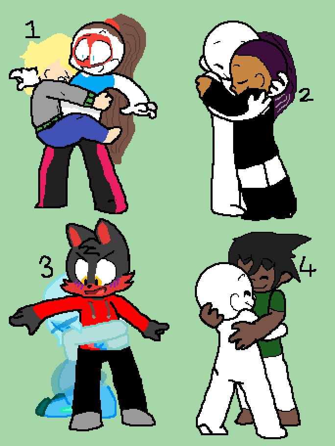 Editing 4 ways to hug someone - Free online pixel art drawing tool ...