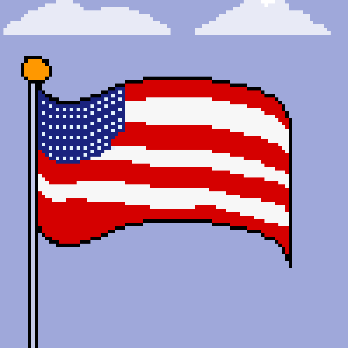 Editing USA Flag - Free online pixel art drawing tool - Pixilart