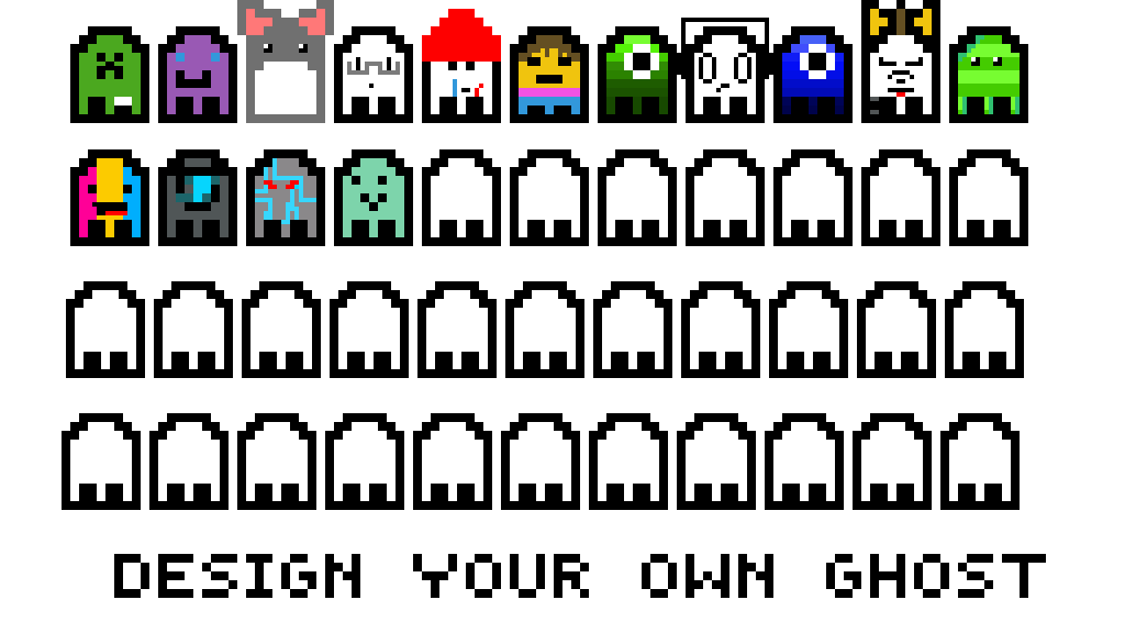 Pixilart - Pac Man Ghost Collab by sfit6952