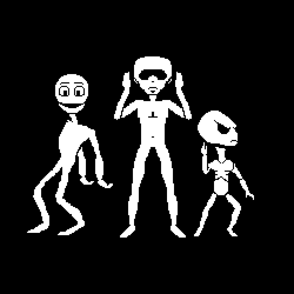 Pixilart - Dancing Alien Team by SailorDoge