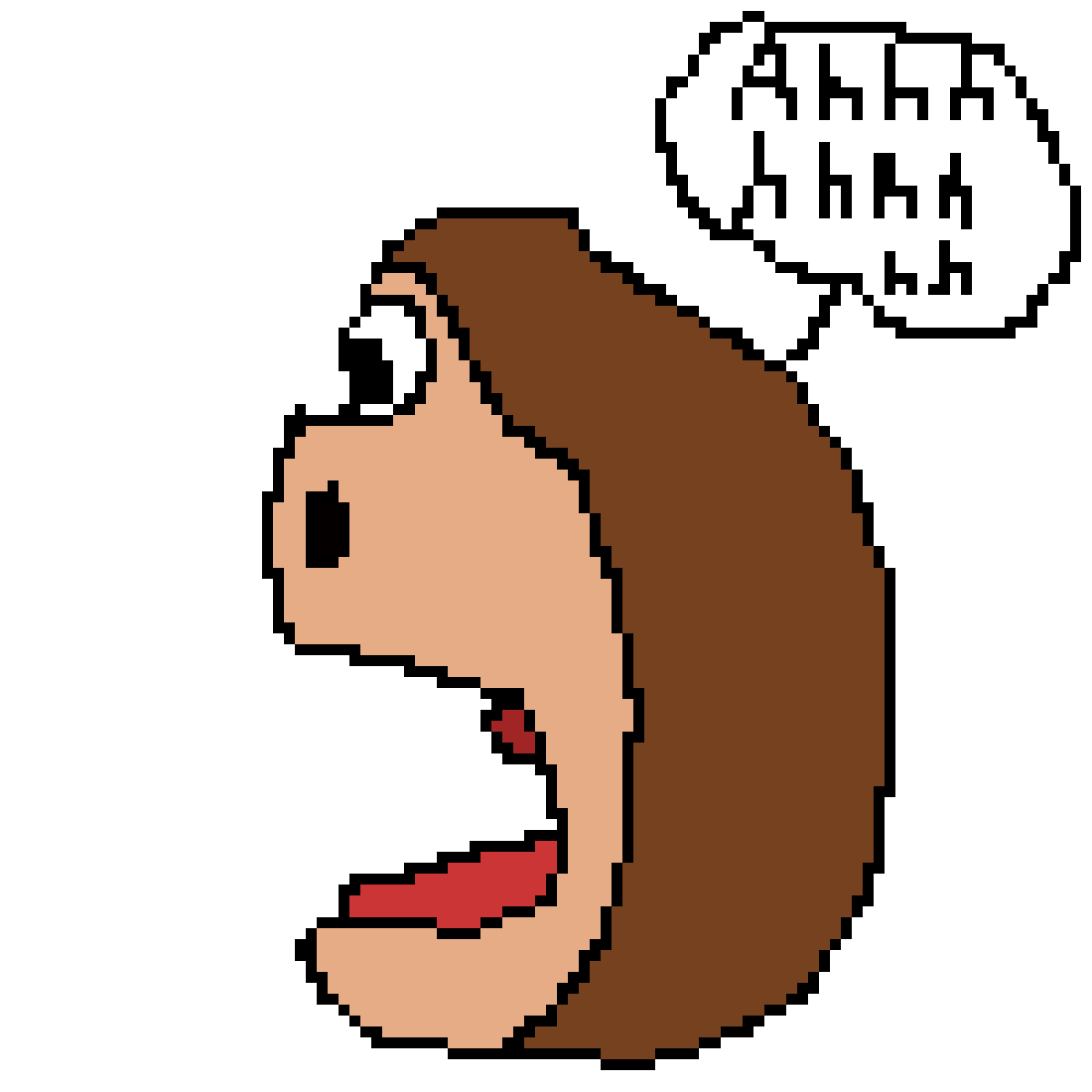 Editing the ahhh ape - Free online pixel art drawing tool - Pixilart