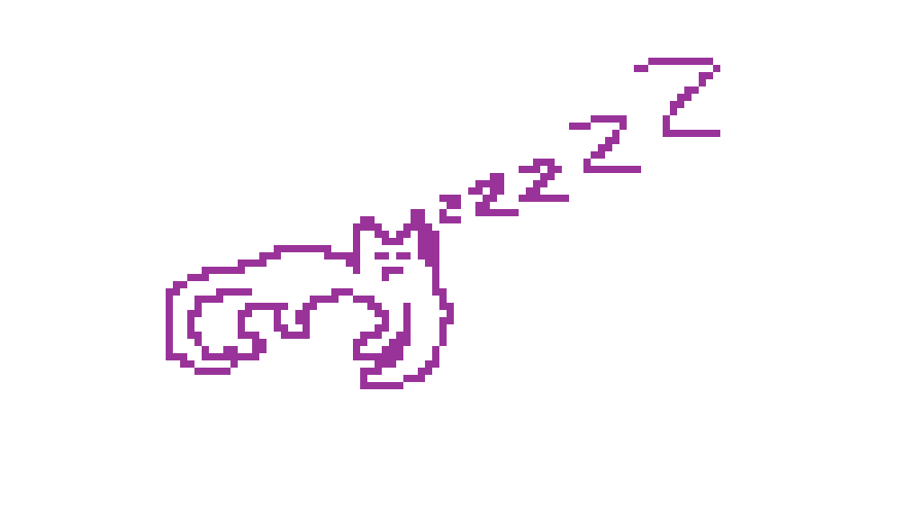 Editing zzz dont wake meow up - Free online pixel art drawing tool ...
