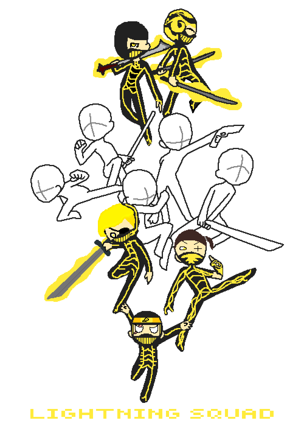 Pixilart - Lightning squad by MortalKombat12