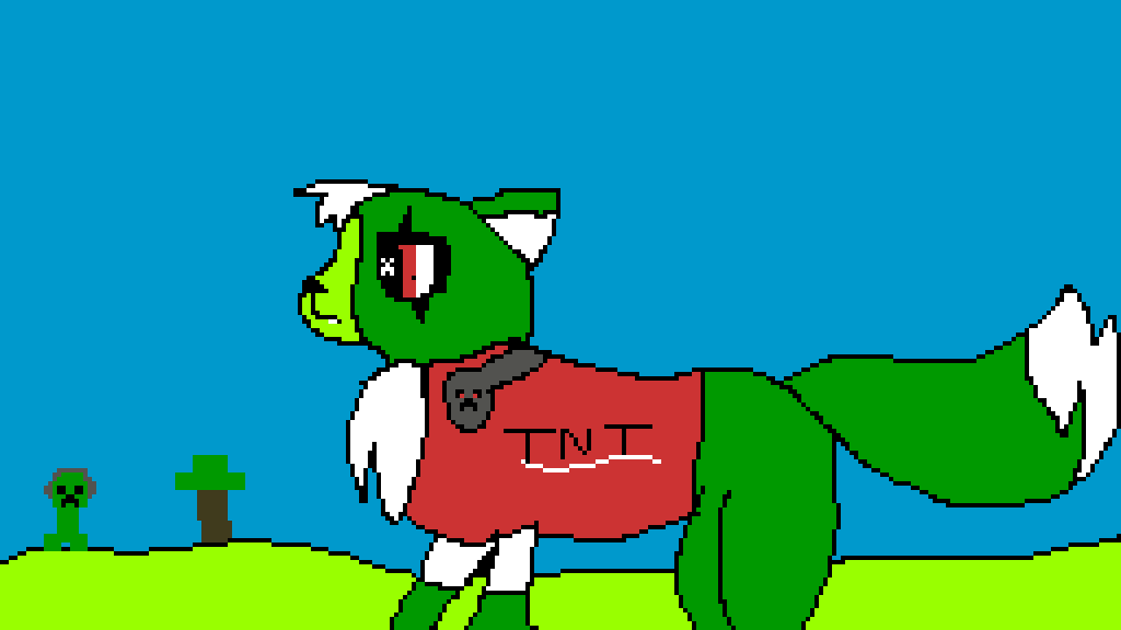 Pixilart - creeps the creeper wolf by Fast-Boi-UwU