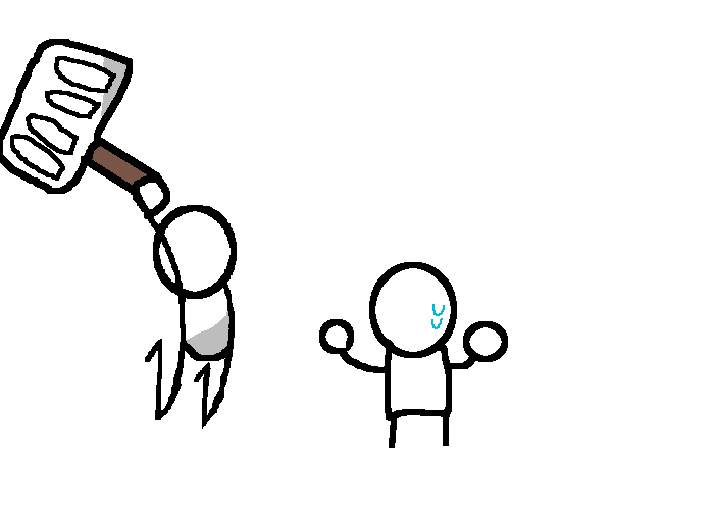 Pixilart - spatula slap base by Angel-lopez