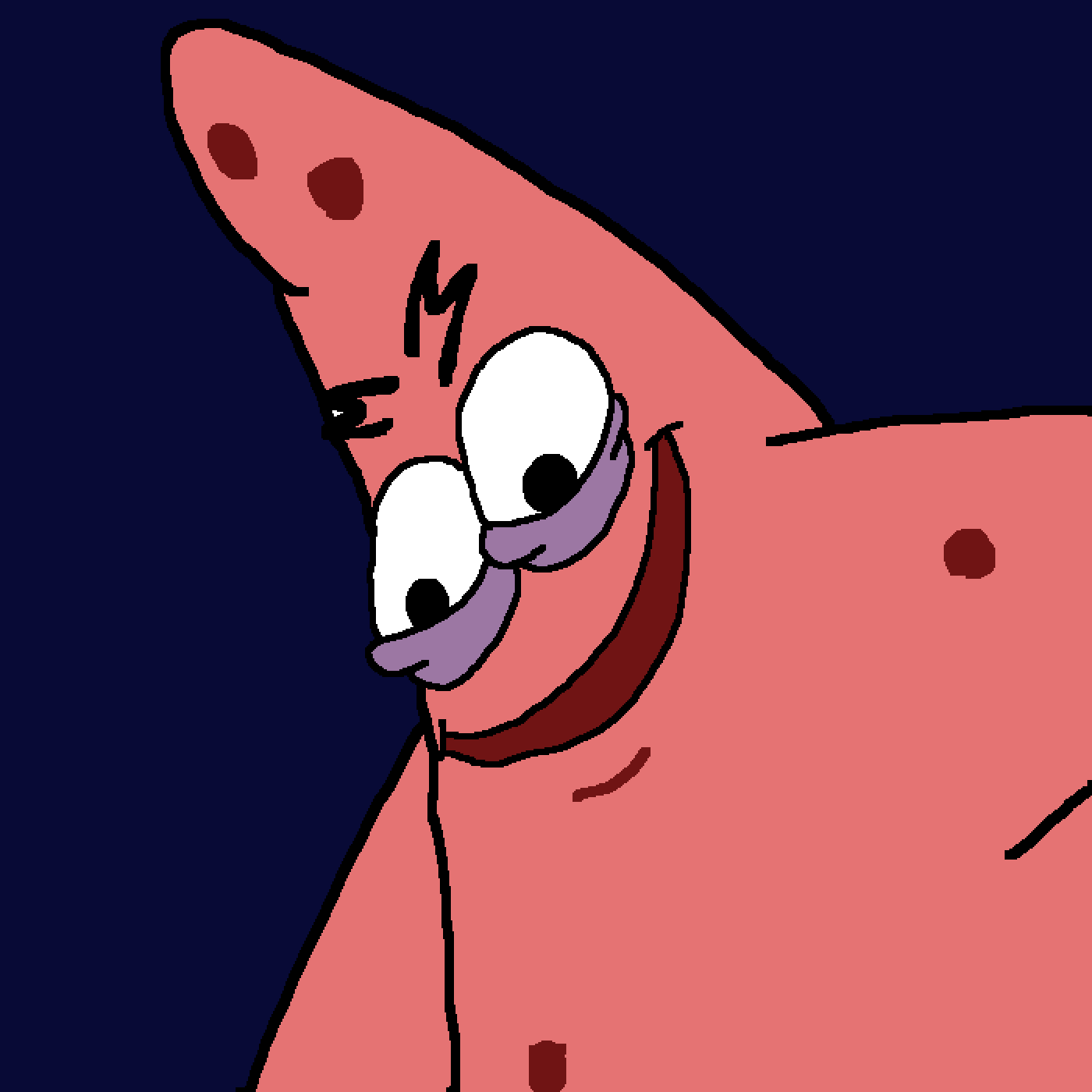 Pixilart - Evil Patrick by MermaidAtHeart