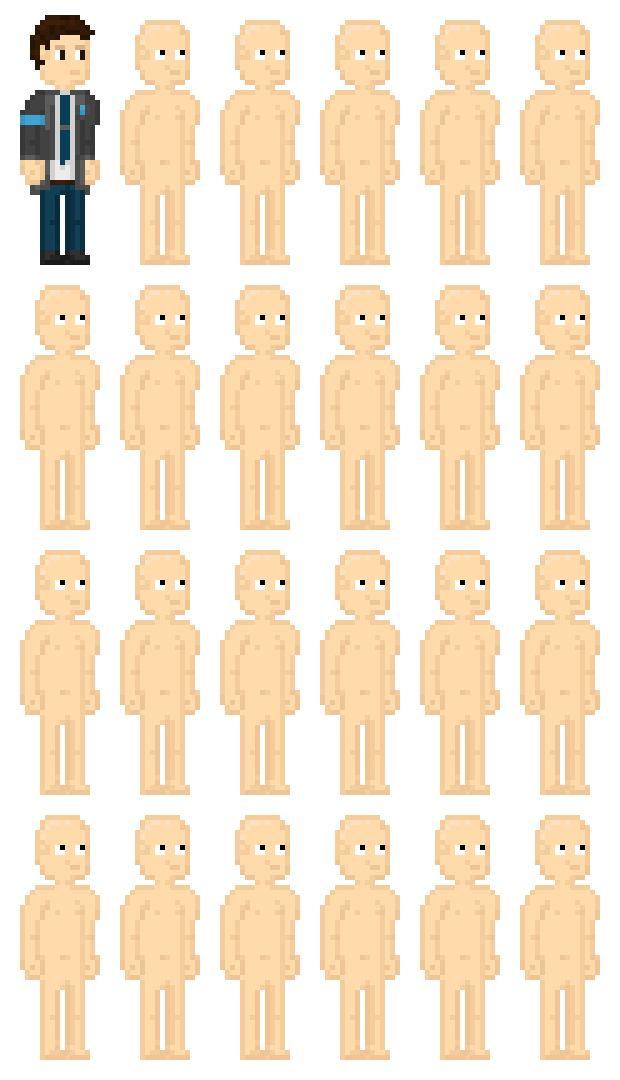 Pixilart - Human Model 2 by Nightmare3711