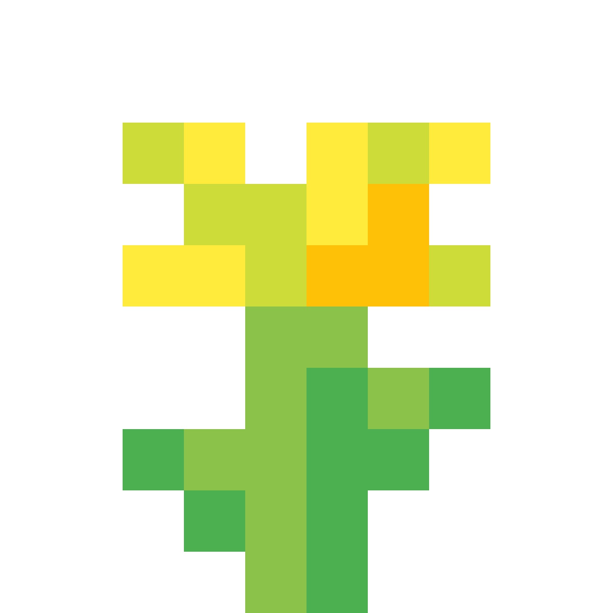 Minecraft Flower Template 3D