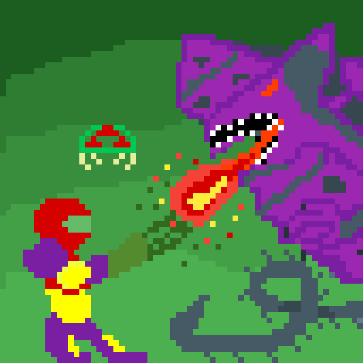 Pixilart - Vs Proteus Ridley by fausto